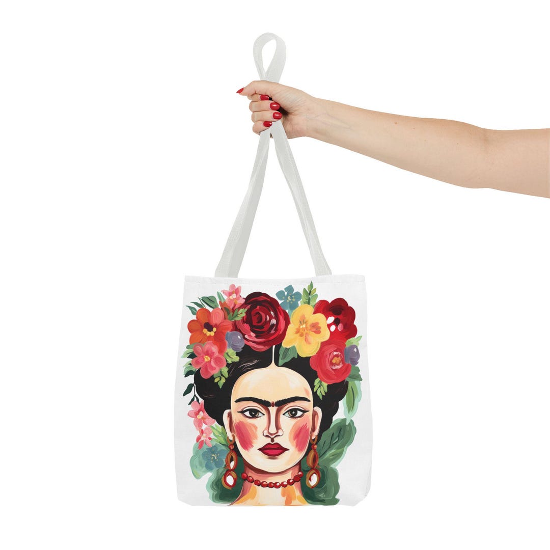 Frida Kahlo Tote Bag Frida Kahlo Present Gifts for Her Mexican Art Tote Bag Colorful Tote Bag - Etsy