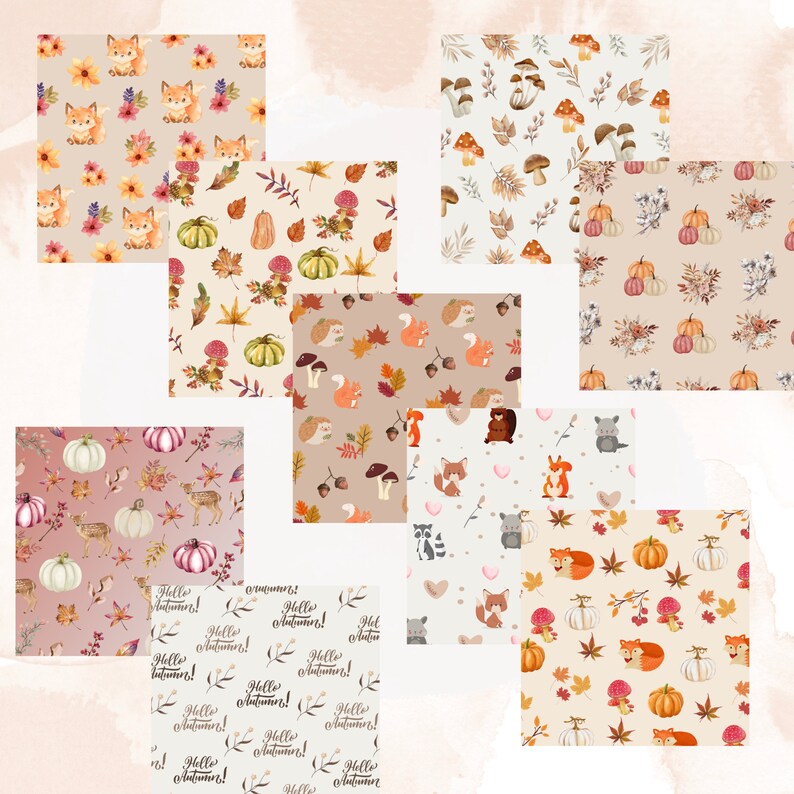 Case Pattern Digital Paper Set Seamless Textures - Etsy