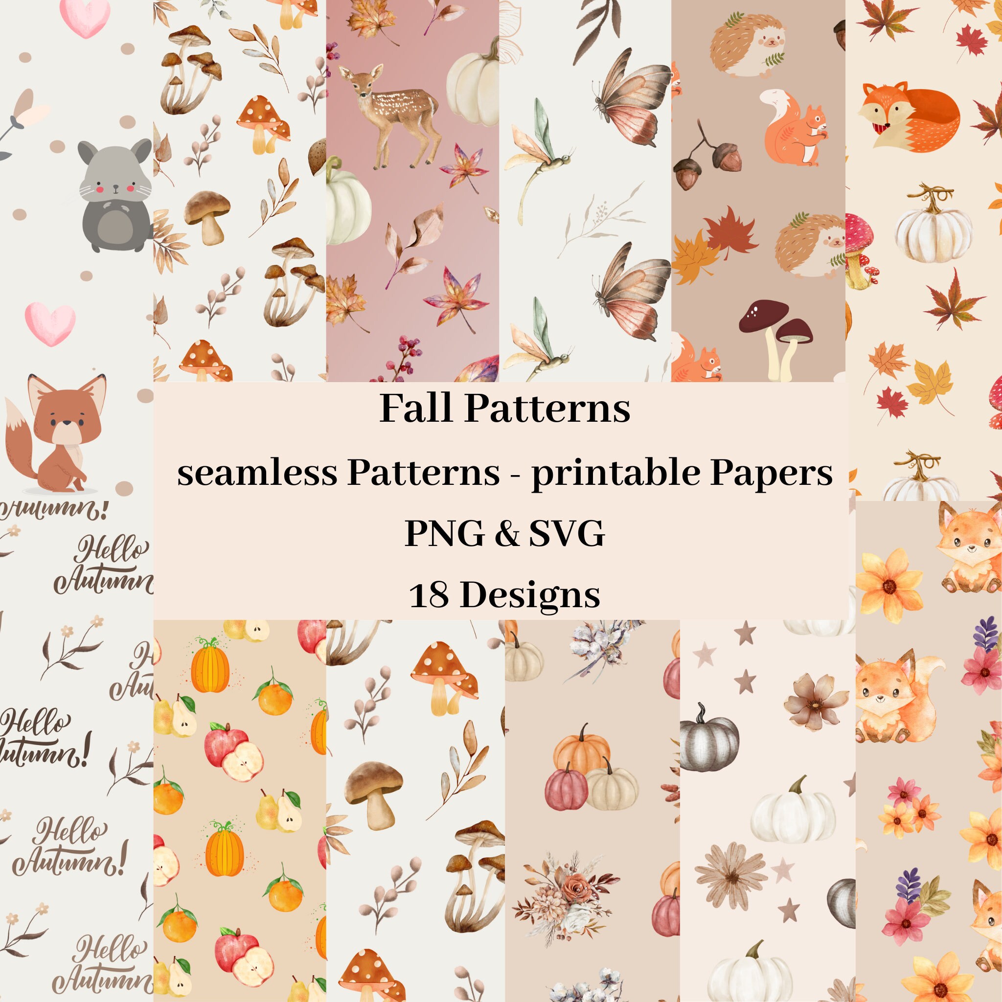 Case Pattern Digital Paper Set Seamless Textures - Etsy