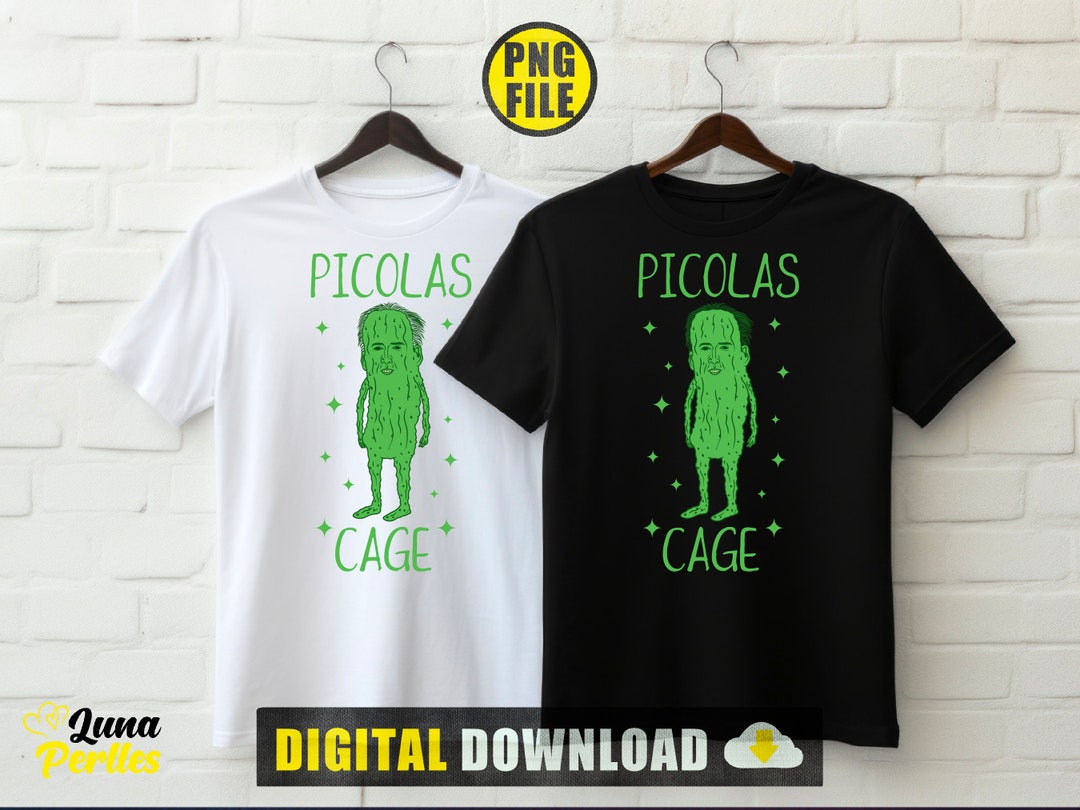 Picolas Cage T-shirt Png, Awkward Celebrity Humor Shirts, Nicholas Cage ...