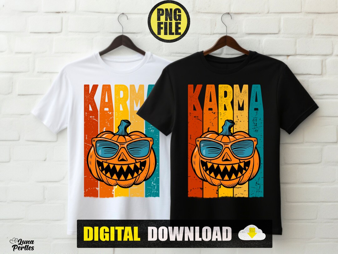 Karma Spooky Season PNG Halloween Sublimation Digital Design Instant ...