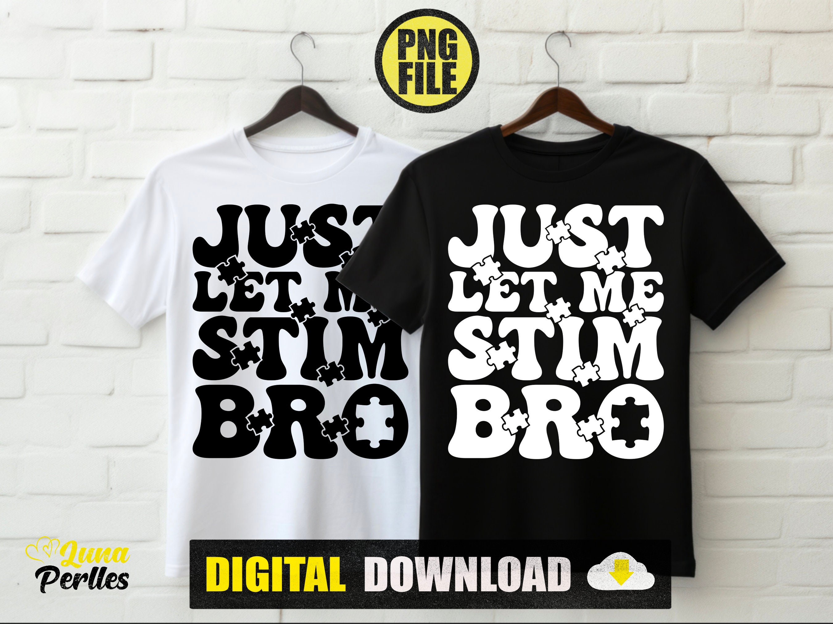 Just Let Me Stim Bro Funny Groovy Autism Awareness Autistic PNG Design ...