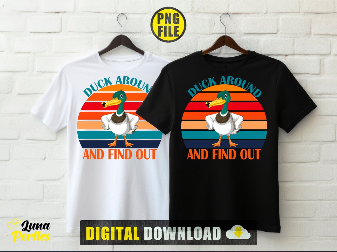 Duck PNG Retro Duck PNG Pocket Png Sublimation Cute Png Retro Png Shirt ...