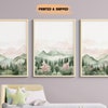 Lakelzdecor Mountain Wood Inspired Wall Art, Cabin Art, Framed Nursery Art, Large Horizontal ...