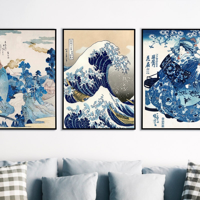 Printable Blue Wall Art - Etsy