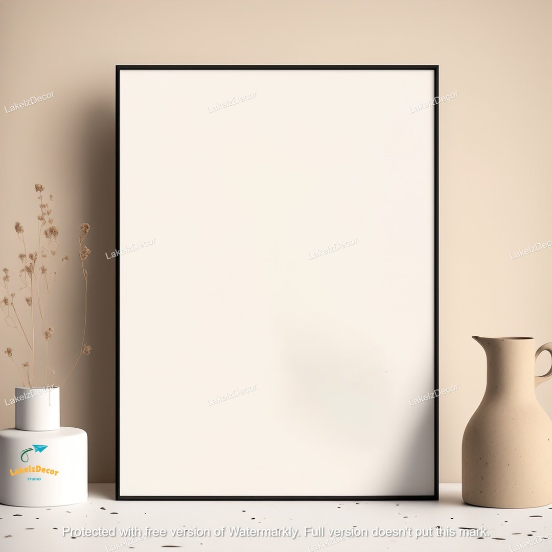 Art Frame Mockup Black Frame Mock up Boho Mockup Wood Frame Poster ...