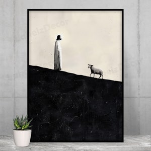 Lakelzdecor Jesus Meets Lost Sheep, Set of 3,parable of the 99, LDS ...