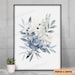 Lakelzdecor Blue Watercolor Botanical Print, Set of 3, Beige Wild ...