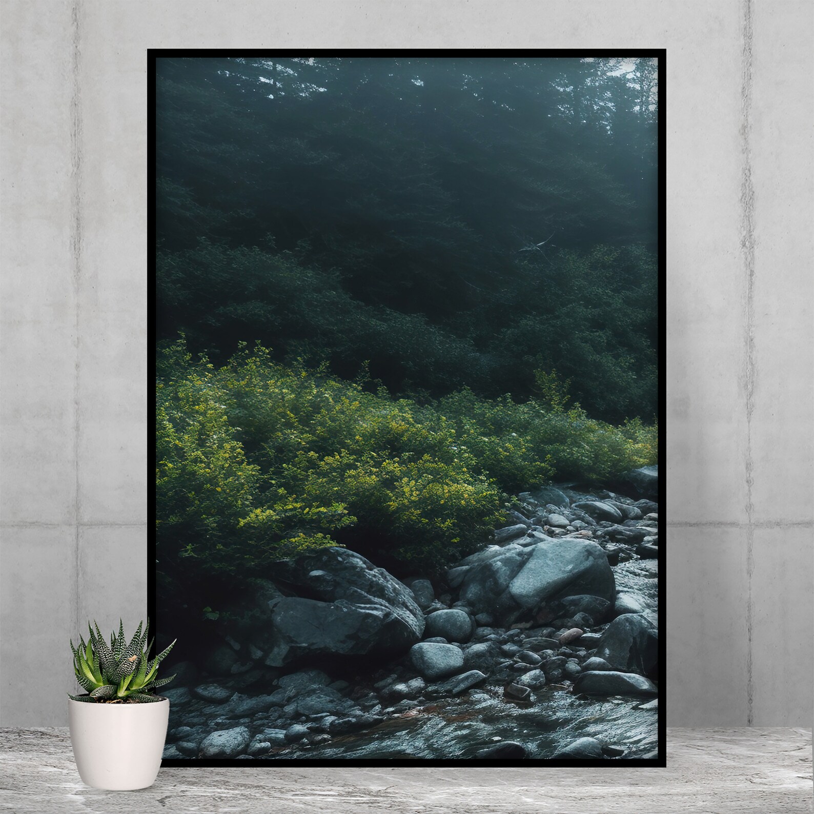 Lakelz Decor Deep Forest Neutral Wall Art, Nature Scenery Photography ...