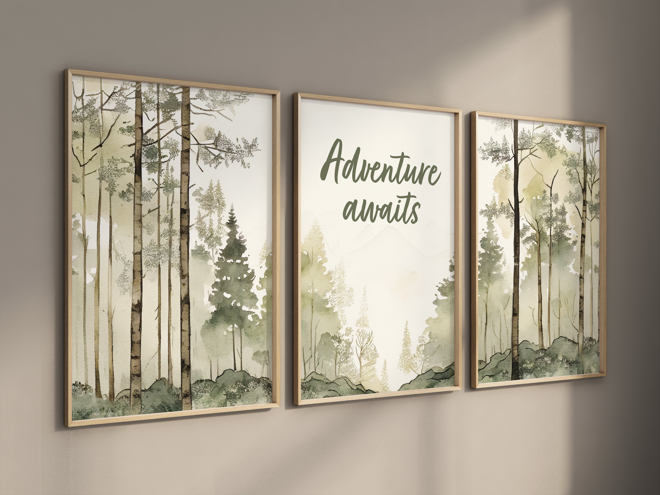 Adventure Awaits Nursery Decor Printable Set of 3 Nursery - Etsy
