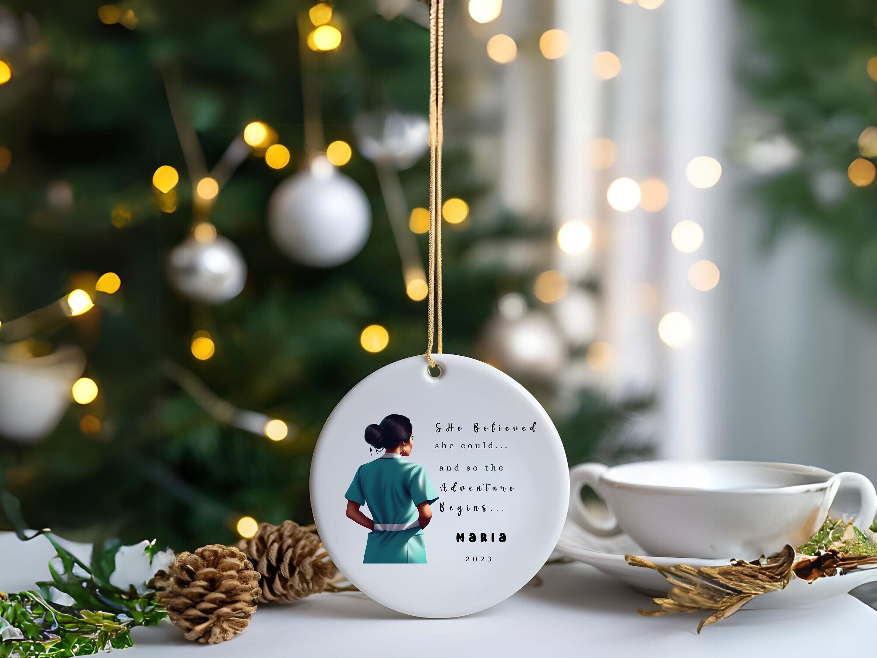Nurse Ornament, New Nurse Gift, Nurse Graduation Ornament, RN Gift, BSN ...