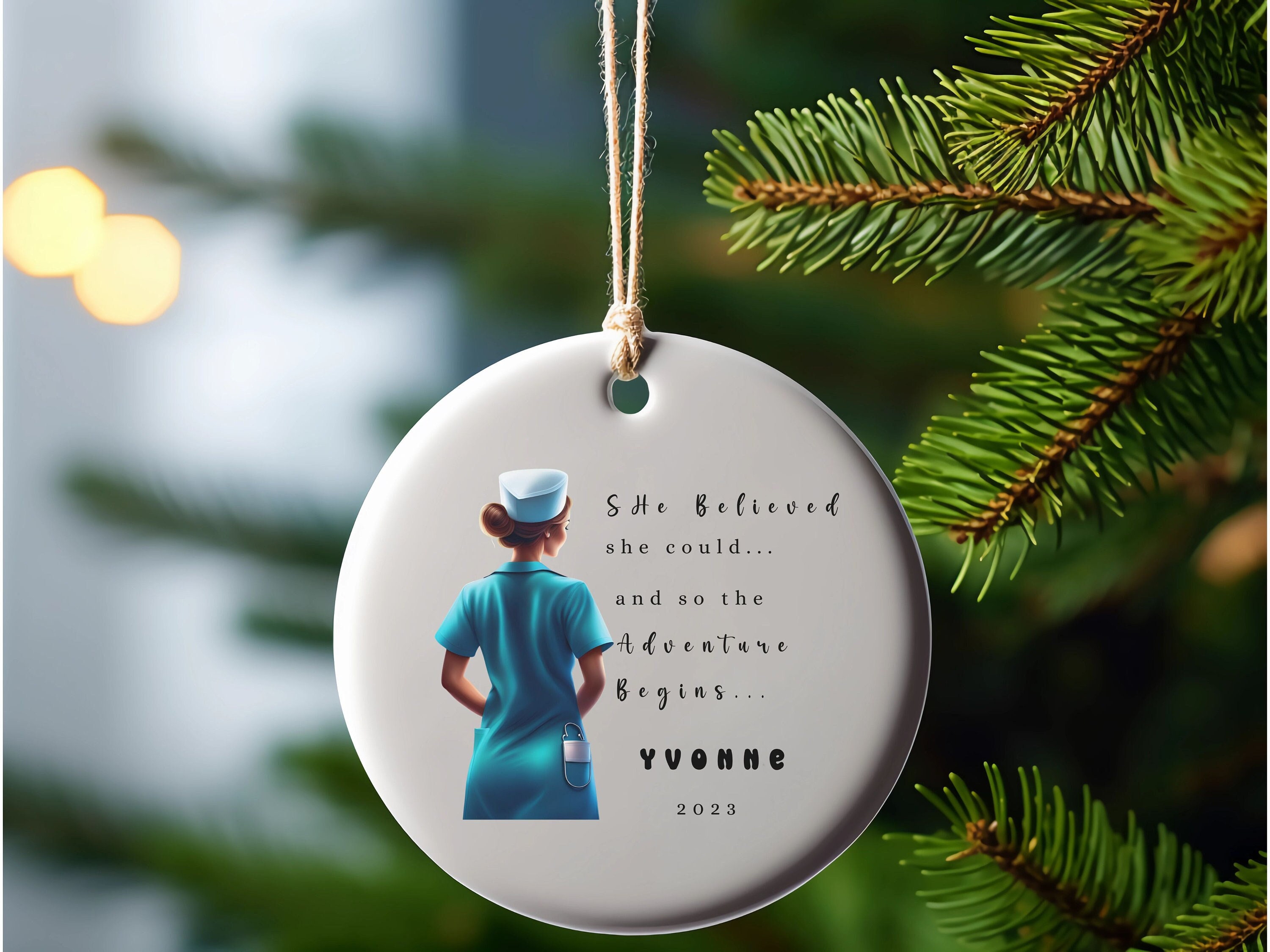 Nurse Ornament, New Nurse Gift, Nurse Graduation Ornament, RN Gift, BSN ...