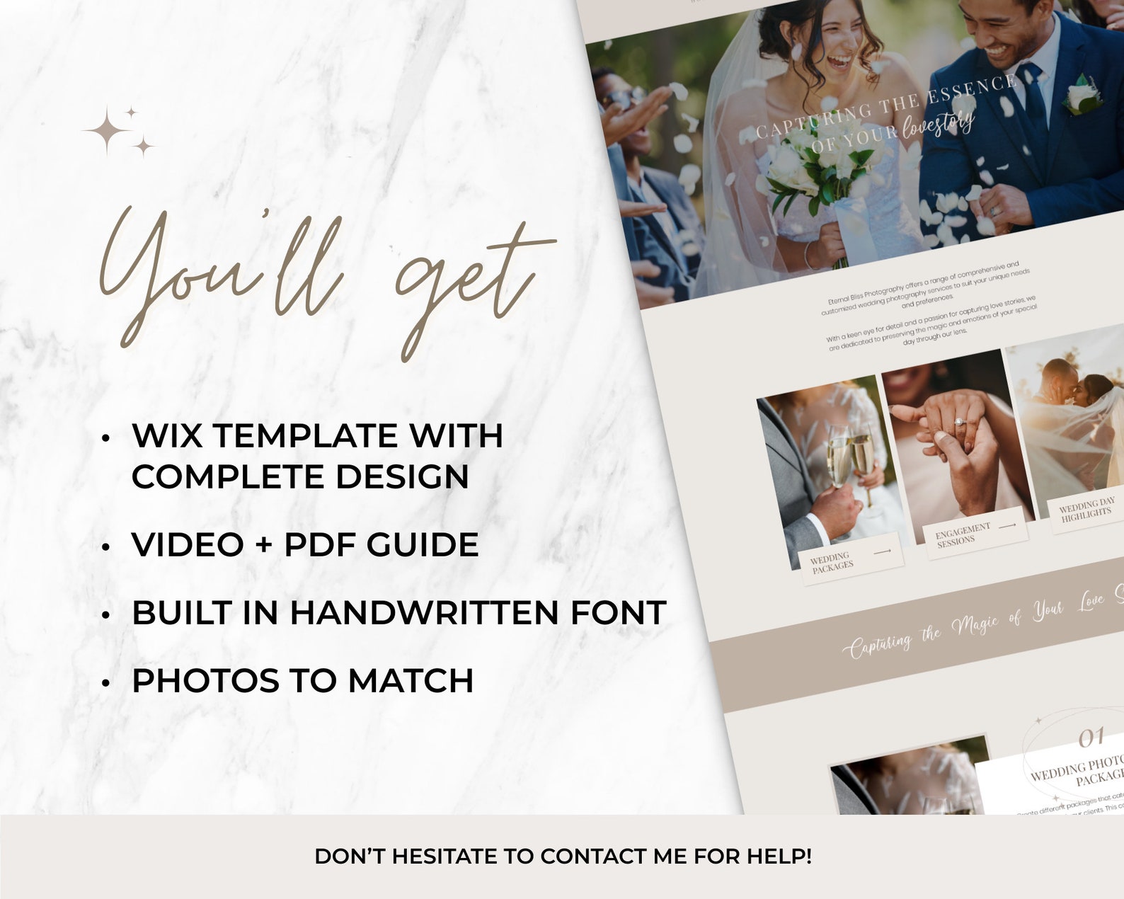 Wix Photography Website Template, Wix Wedding Photographer Templates ...