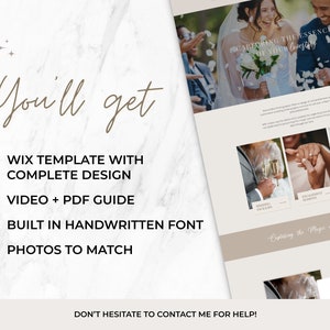 Wix Photography Website Template, Wix Wedding Photographer Templates ...