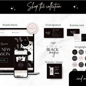 Shopify Theme Template Dark, Minimal Black Shopify Website, Shopify ...