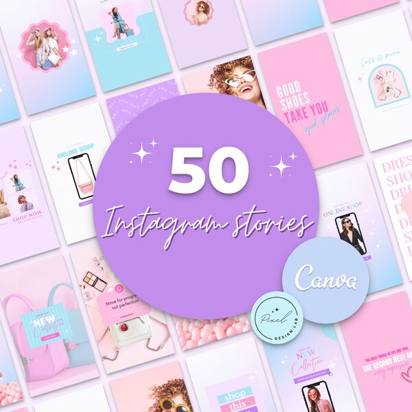 Pastel Instagram Template - Etsy
