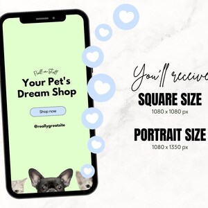 50 Pets Store Instagram Post Templates, Dogs Canva Templates, Dog ...