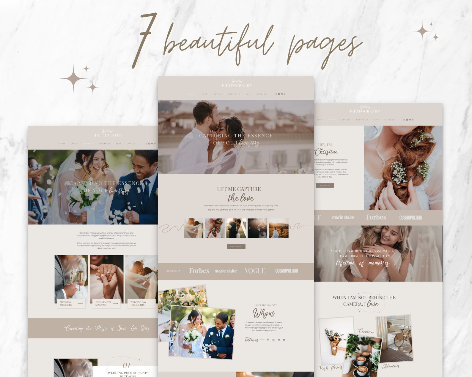 Wix Photography Website Template, Wix Wedding Photographer Templates ...