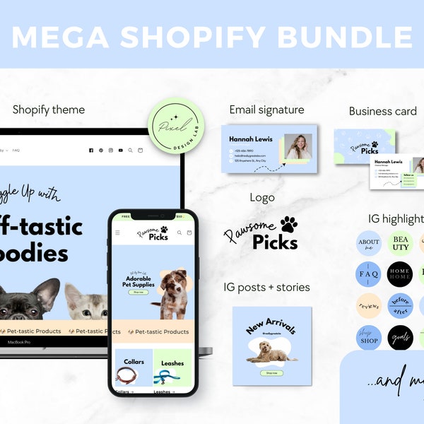 Pet Store Web Template - Etsy