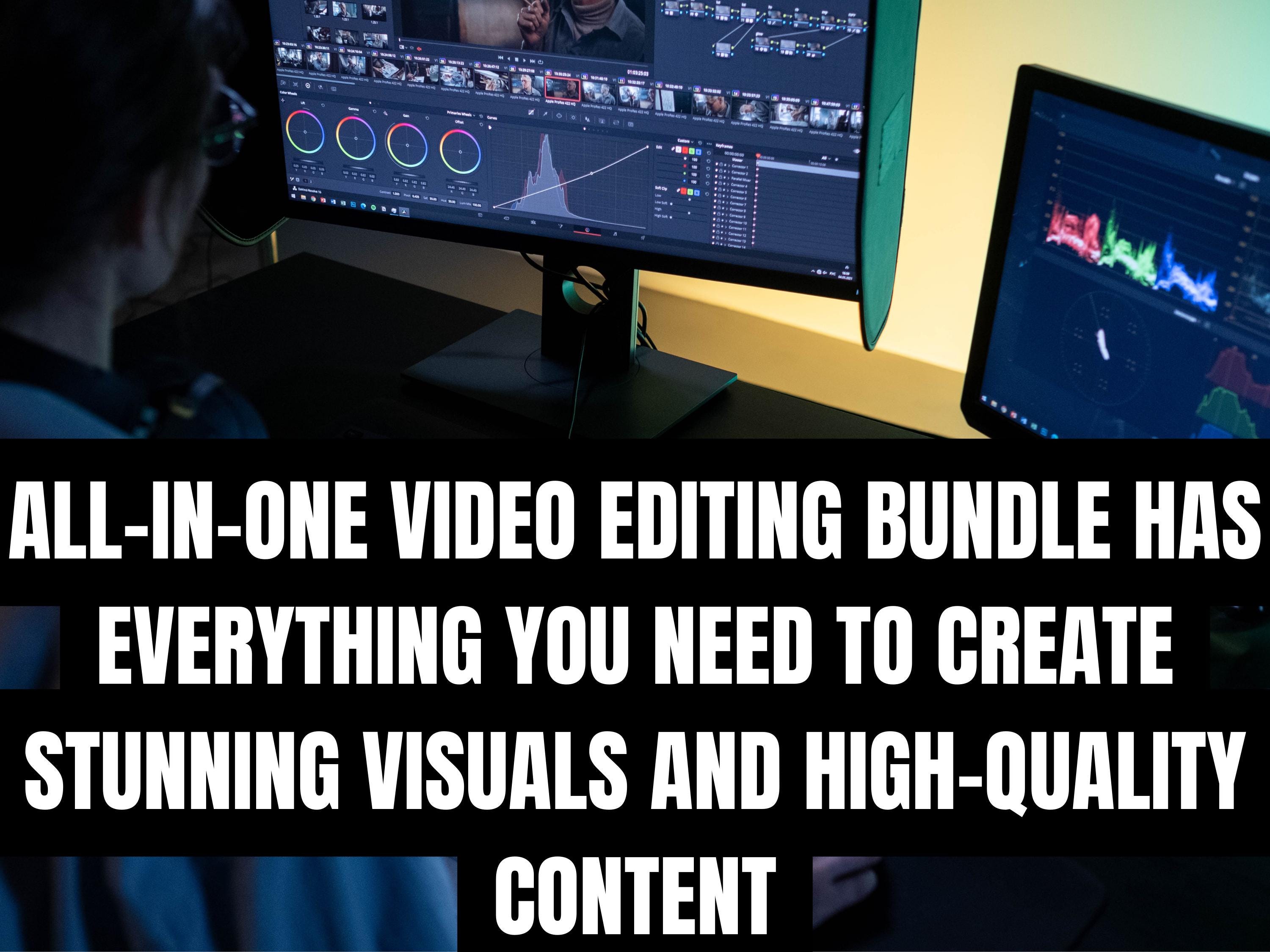 Ultimate Video Editing Bundle | 200K+ Assets MRR - Transitions, Luts ...