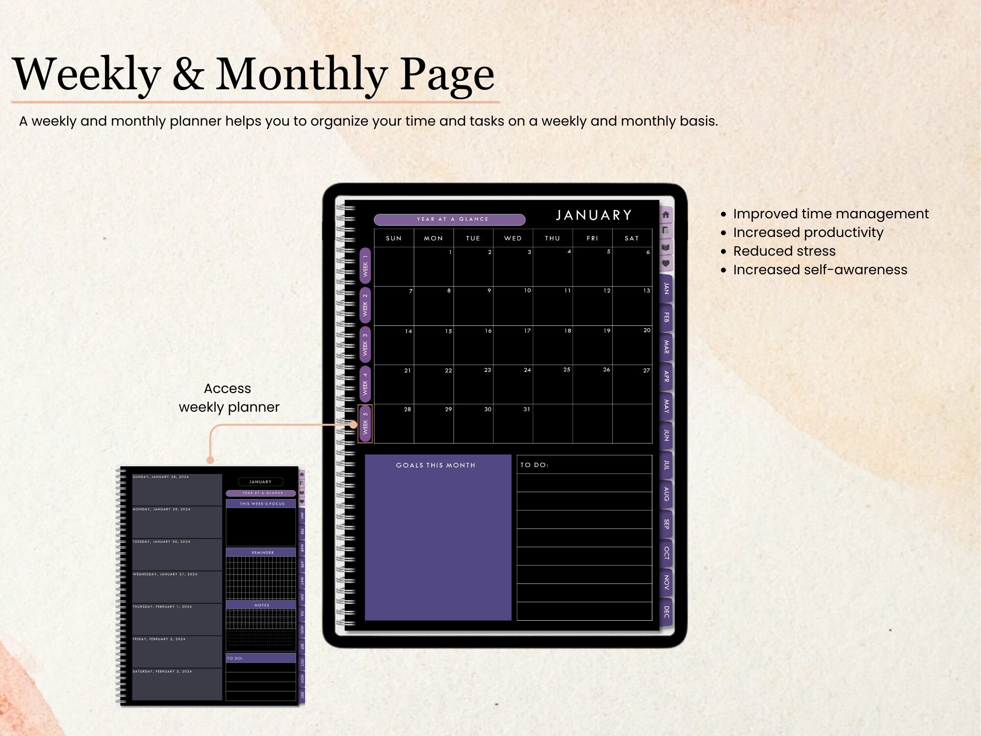 All in One ADHD Digital Planner for Goodnotes, iPad & Android. Adhd ...