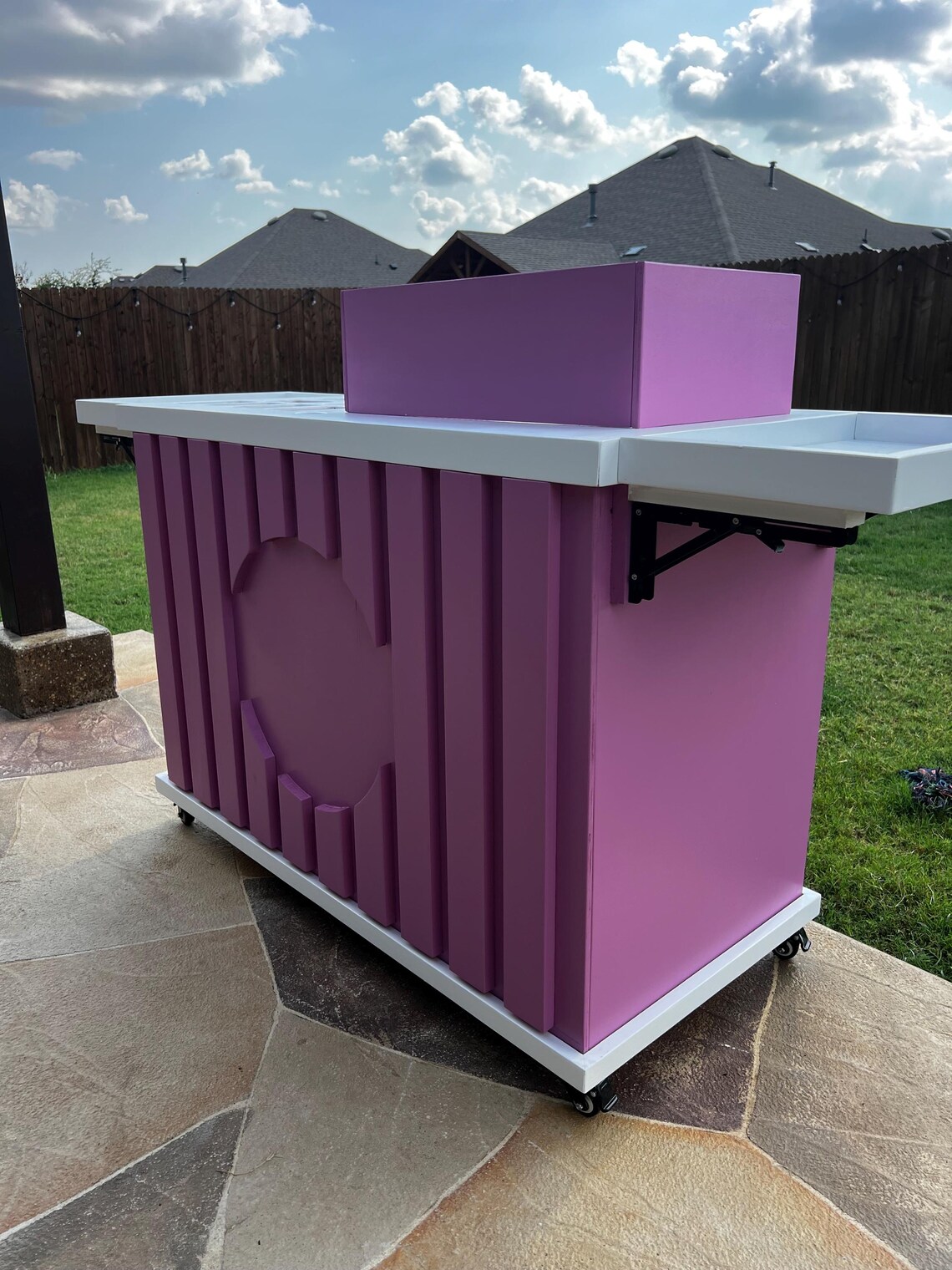 Snack Cart/pancake Cart, 48”x 24” X 36”, Fordable. - Etsy