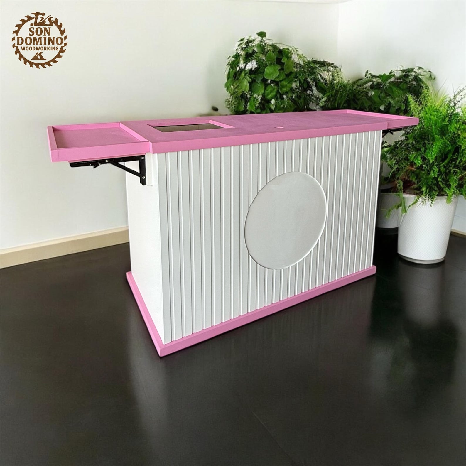 Custom Snack and Pancake Cart – Foldable Wooden Candy Bar, Coffee and ...