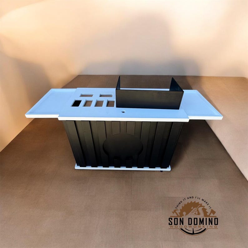Premium Snack Cart With Vertical Panel Design Foldable Wooden Event ...