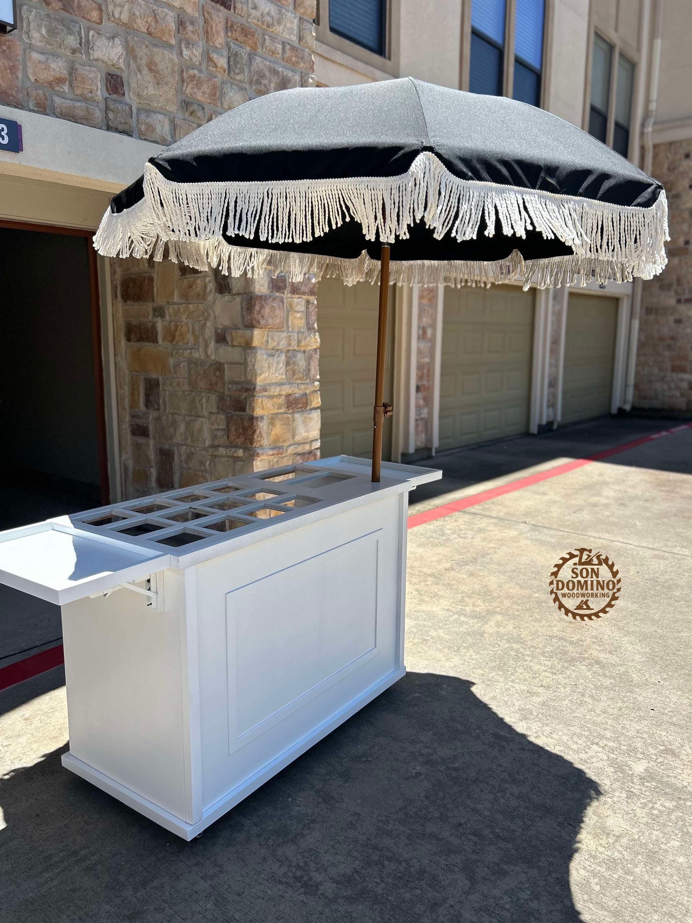 Custom Snack Cart | Charcuterie Cart | Foldable Wooden Event Cart ...