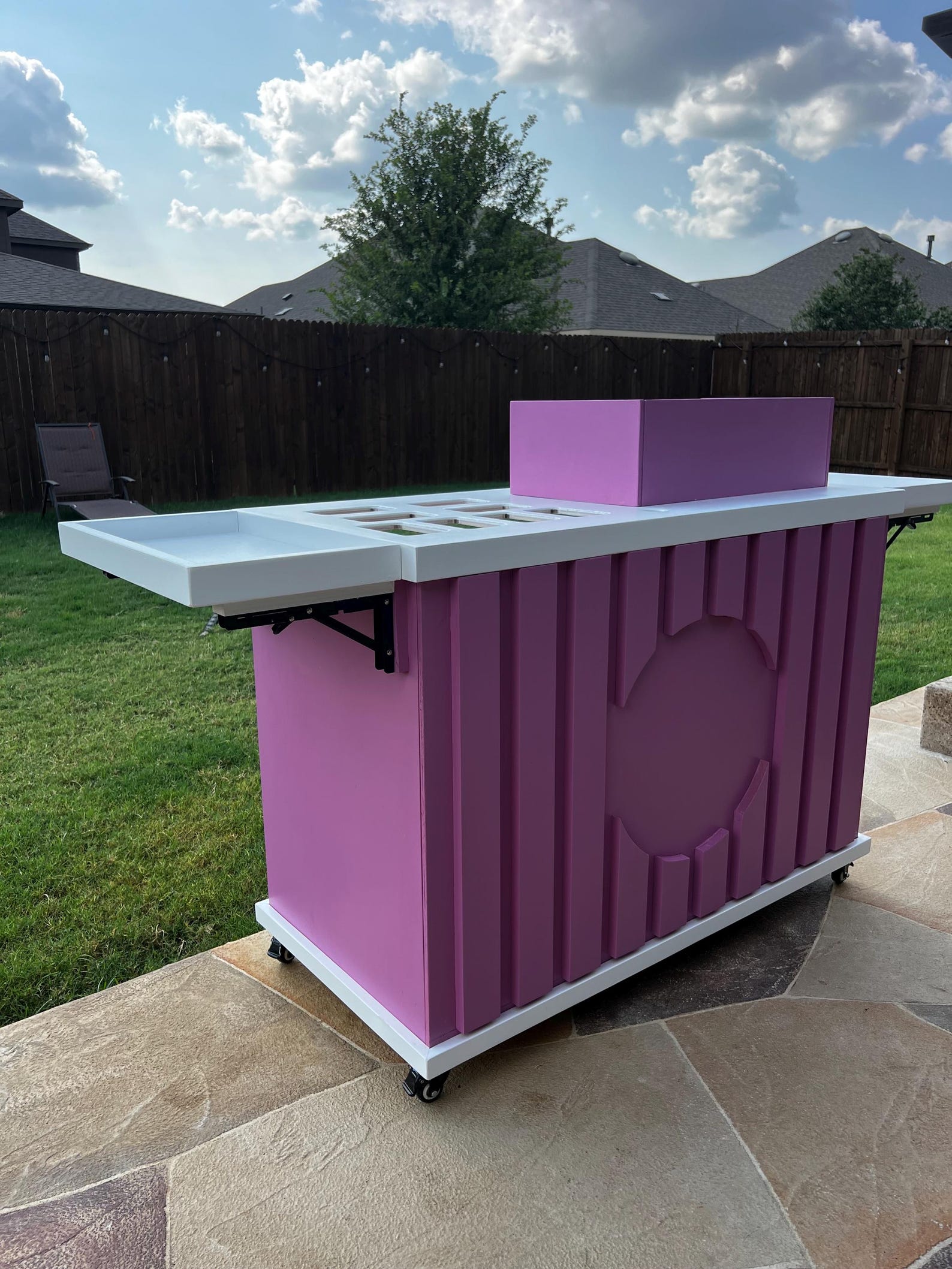 Snack Cart/pancake Cart, 48”x 24” X 36”, Fordable. - Etsy