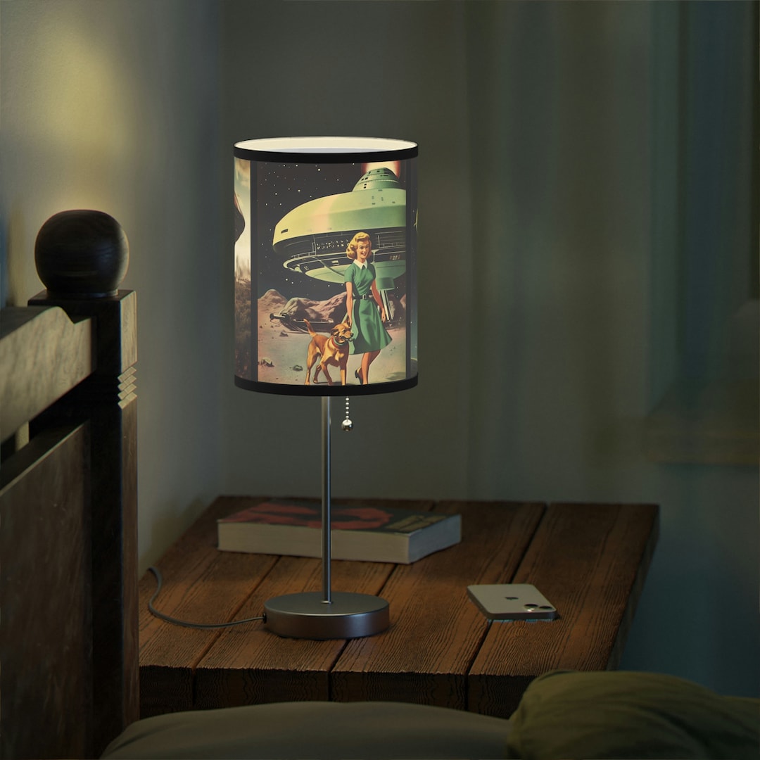 Vintage Style UFO Alien Lamp Alien UFO Decor Table Lamp Alien Table ...