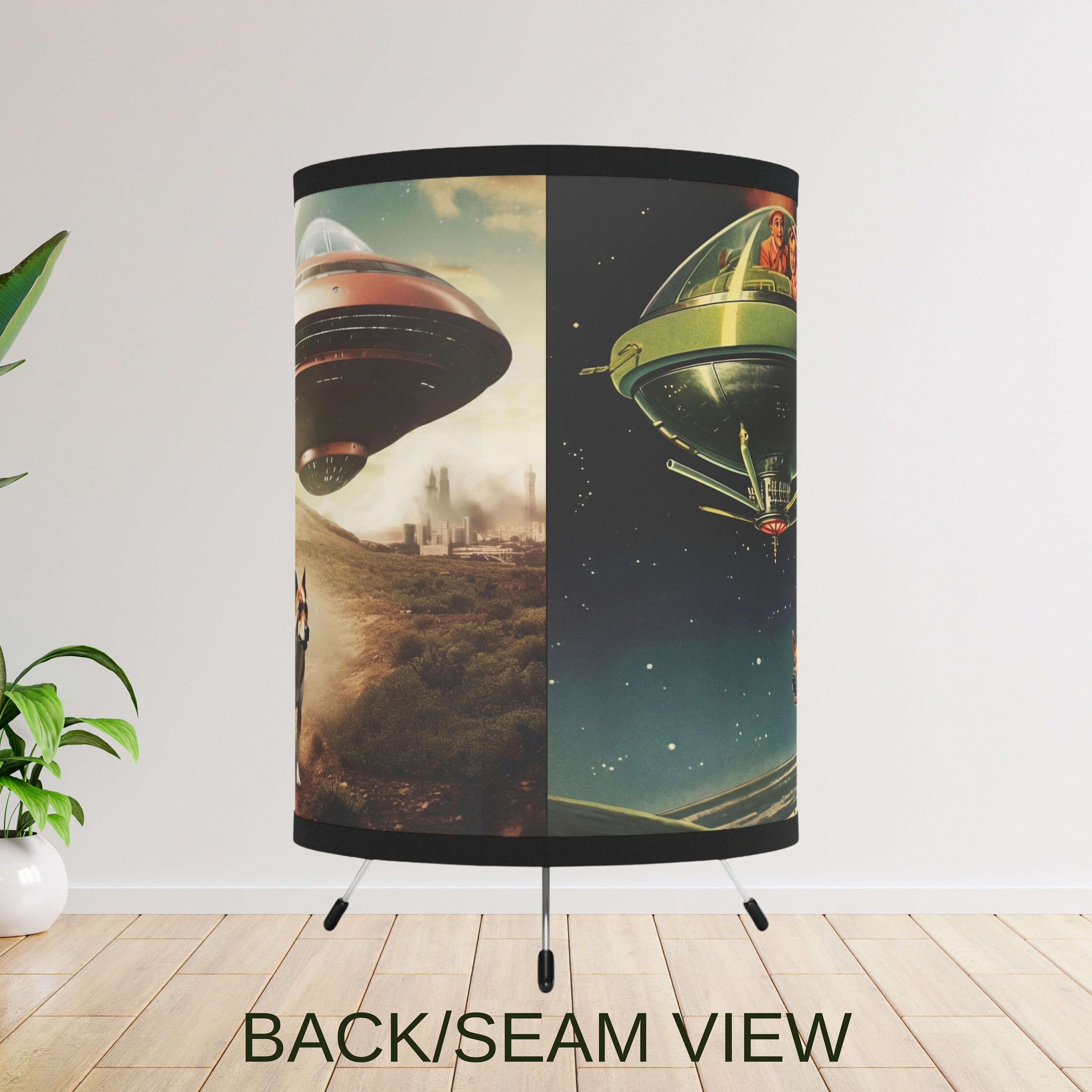 Vintage Style UFO Alien Lamp Alien UFO Decor Table Lamp Alien Table ...