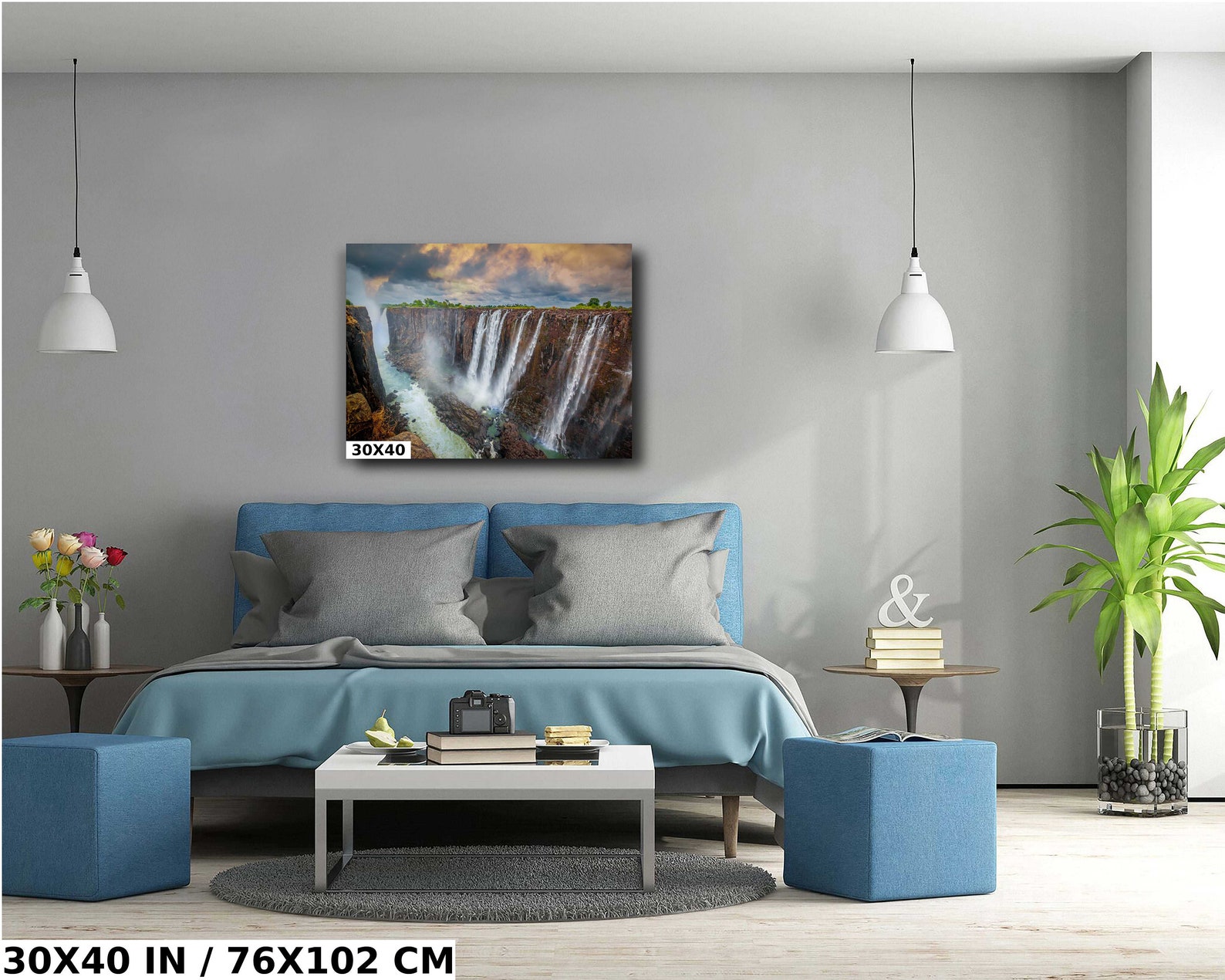 Victoria Falls Photograph: African Landscape Canvas Art - Etsy