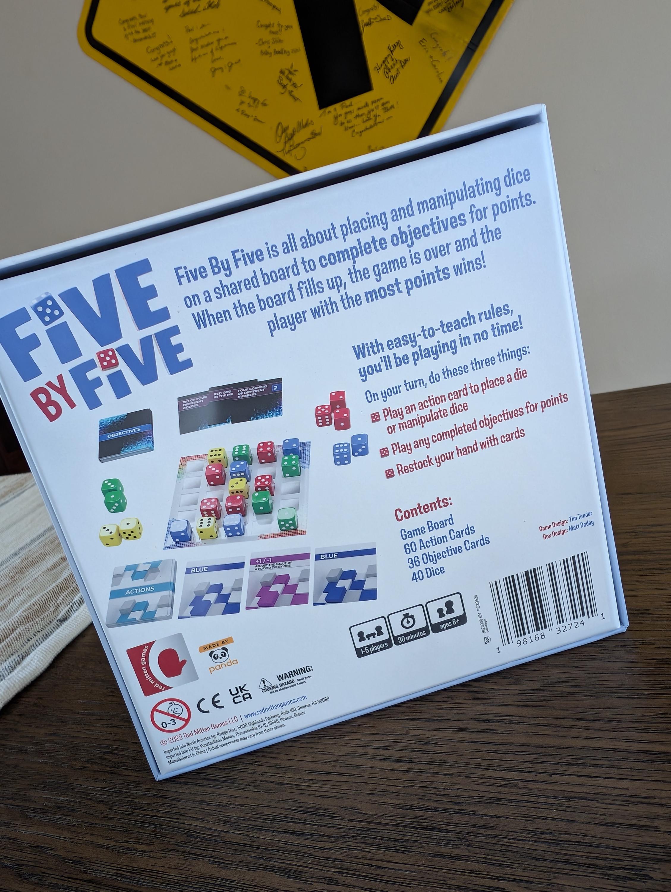Five by Five Board Game - Etsy