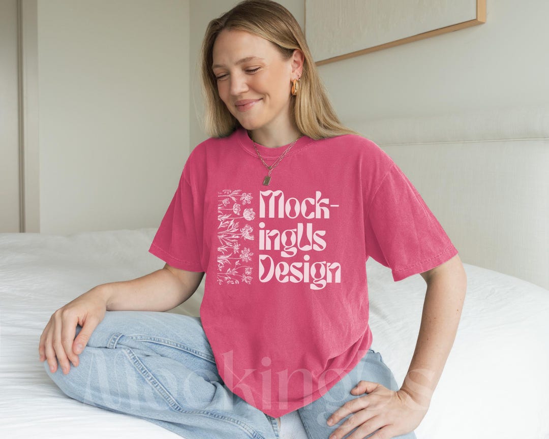 Comfort Colors Crunchberry Tshirt Mockup, C1717 Crunch Berry Shirt ...