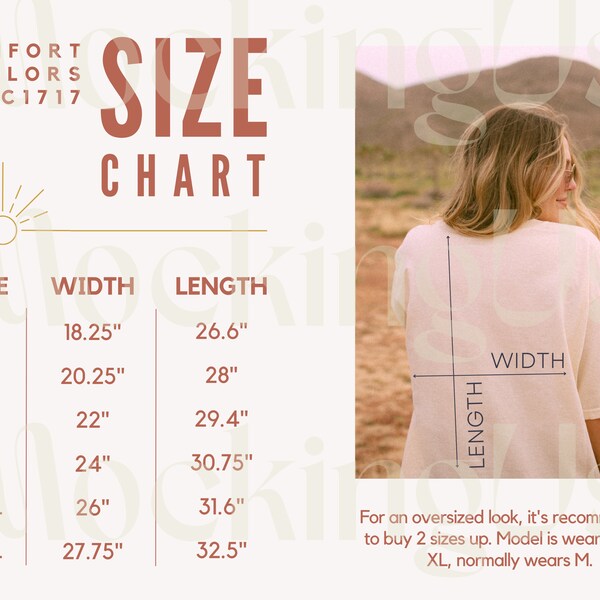 Dtf Size Chart - Etsy