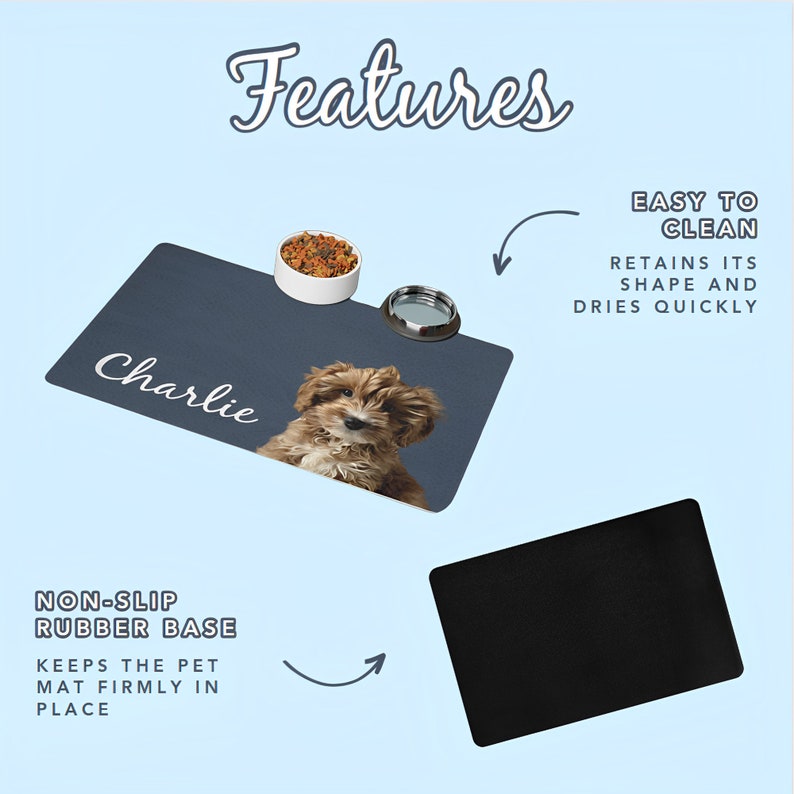 Custom Pet Food Mat Custom Dog Placemat Custom Cat Placemats ...