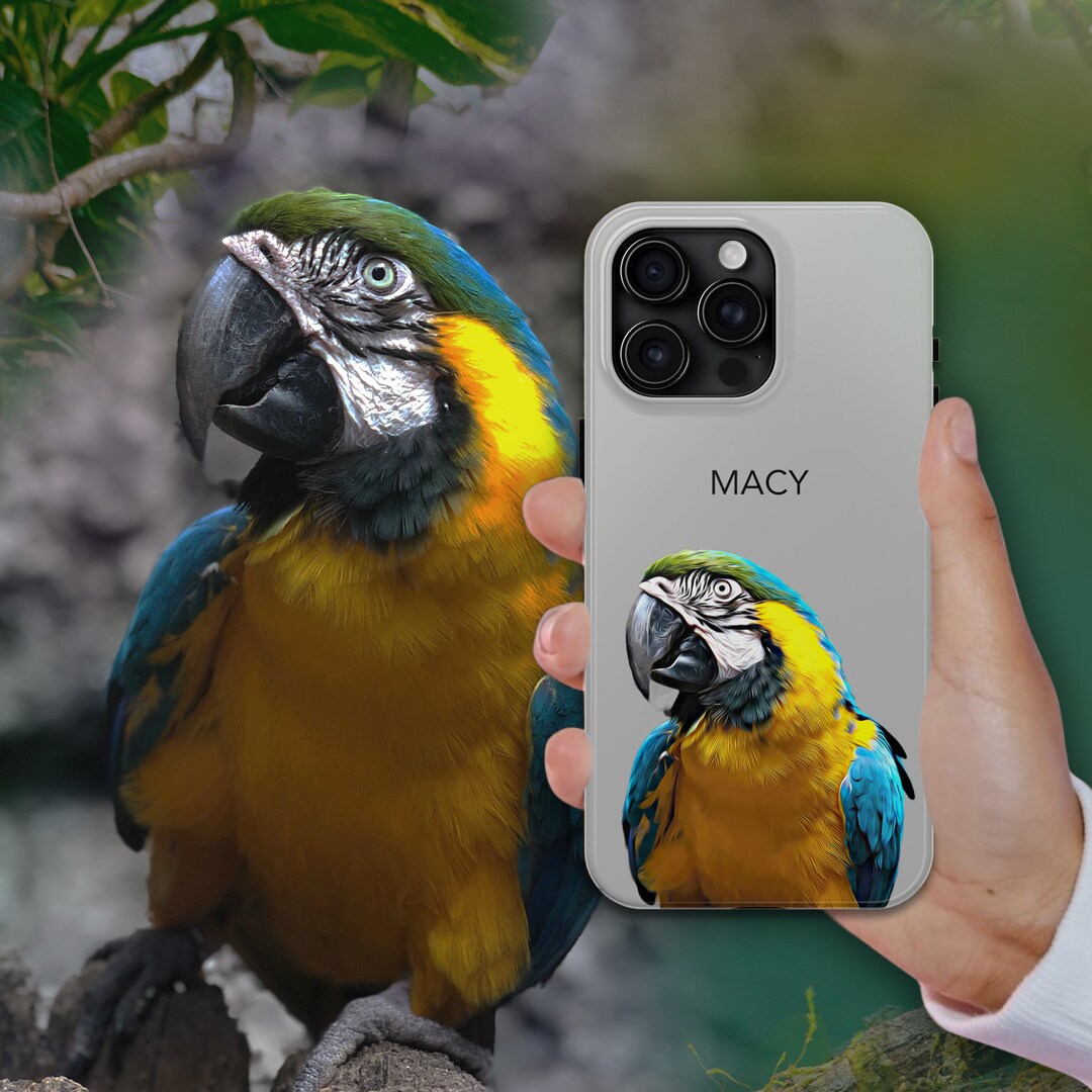 Custom Bird Phone Case Personalized Bird Phone Case Custom Pet Phone ...
