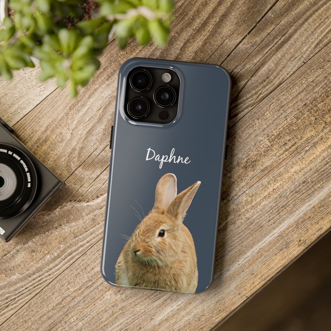 Custom Rabbit iPhone Case Personalized Bunny Phone Cover Cute Animal ...