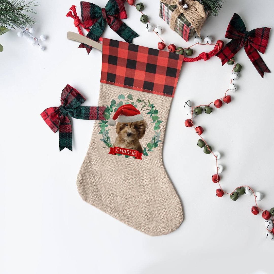 Custom Pet Stocking From Pet Photo Personalized Christmas Dog Stockings ...
