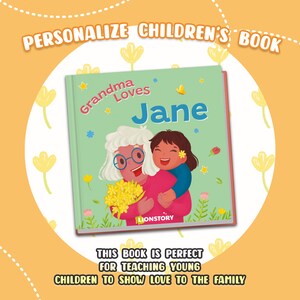 Custom Story Book Grandma Loves Book Personalized Children's Book ...