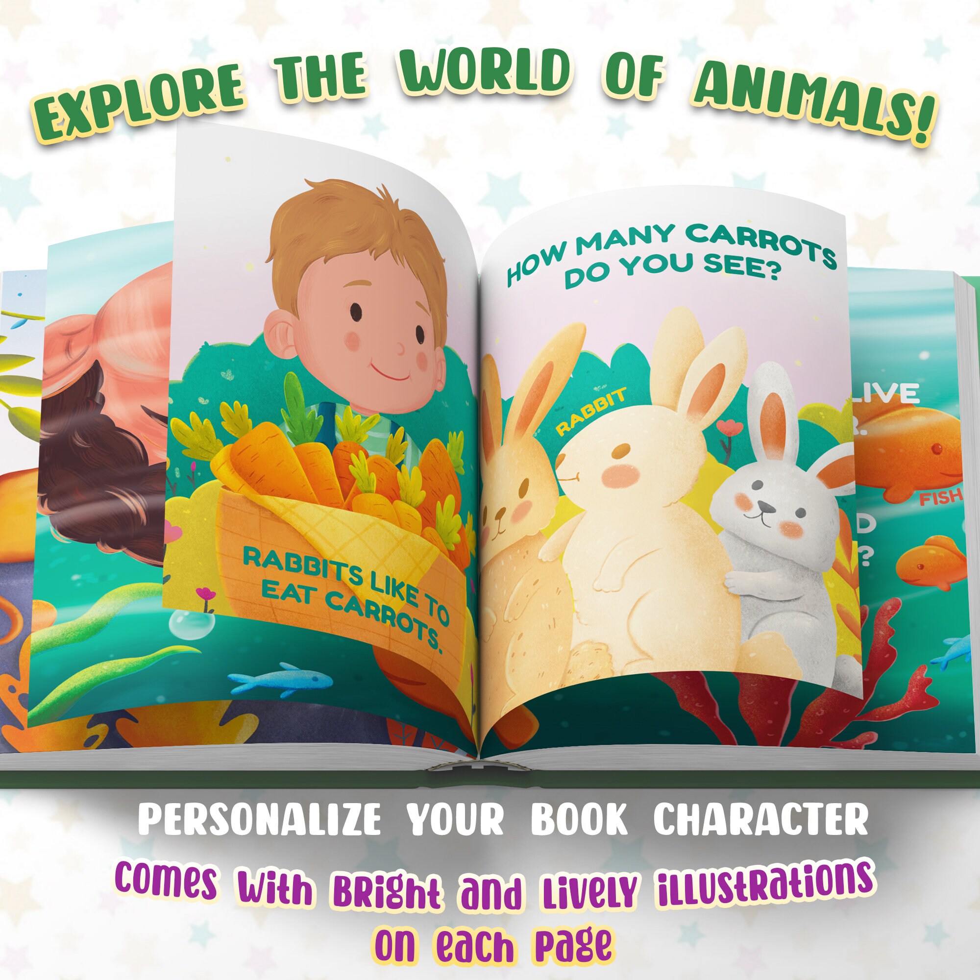 Custom Story Book Personalized Children's Book Animal Illustration Baby ...
