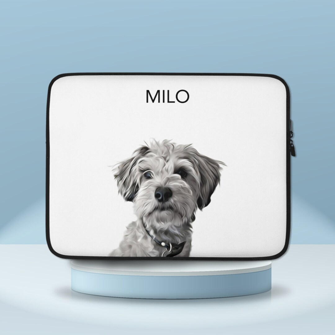 Custom Pet Portrait Laptop Case Custom Laptop Case MacBook Personalized ...