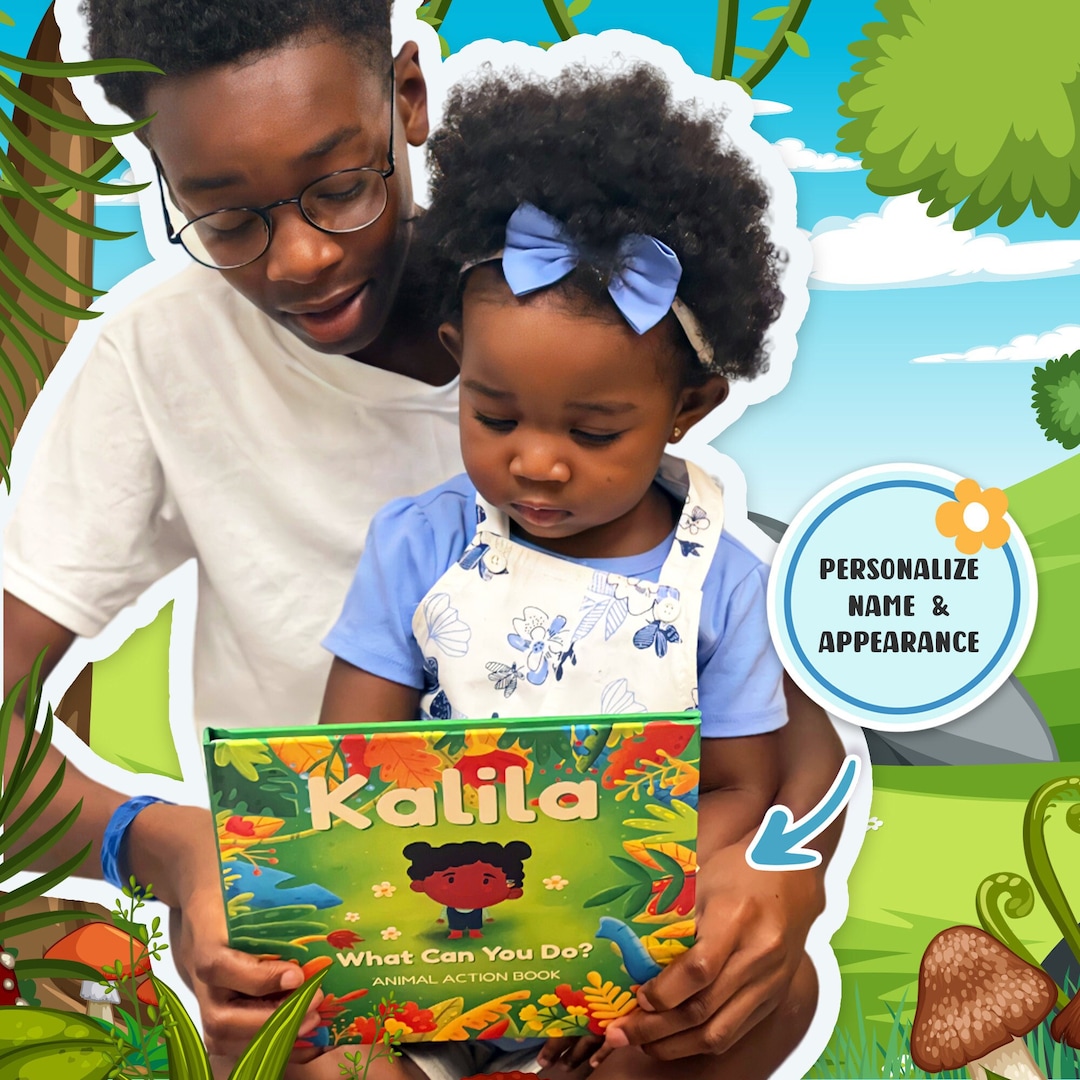 Custom Story Book Personalized Children's Book Animal Illustration Baby ...