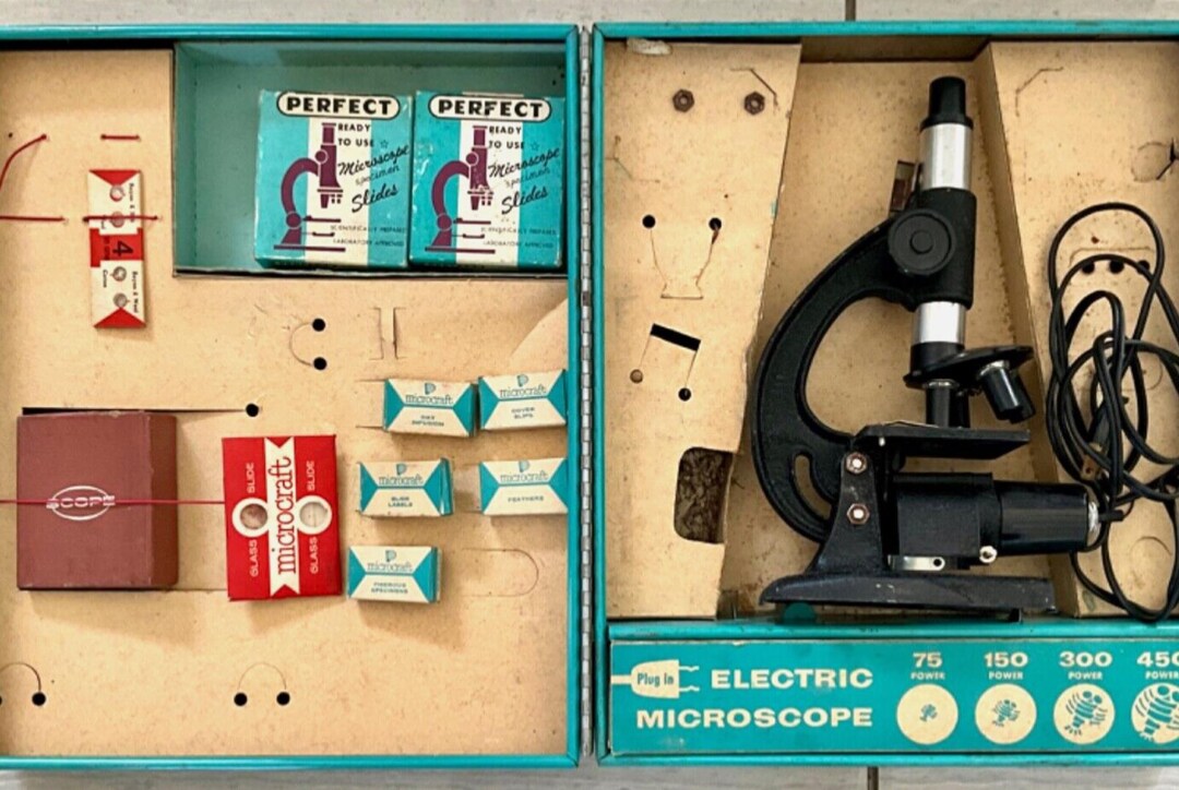 Vintage 1960 Lionel-porter Panel Microcraft Microscope Lab Kit 216 - Etsy