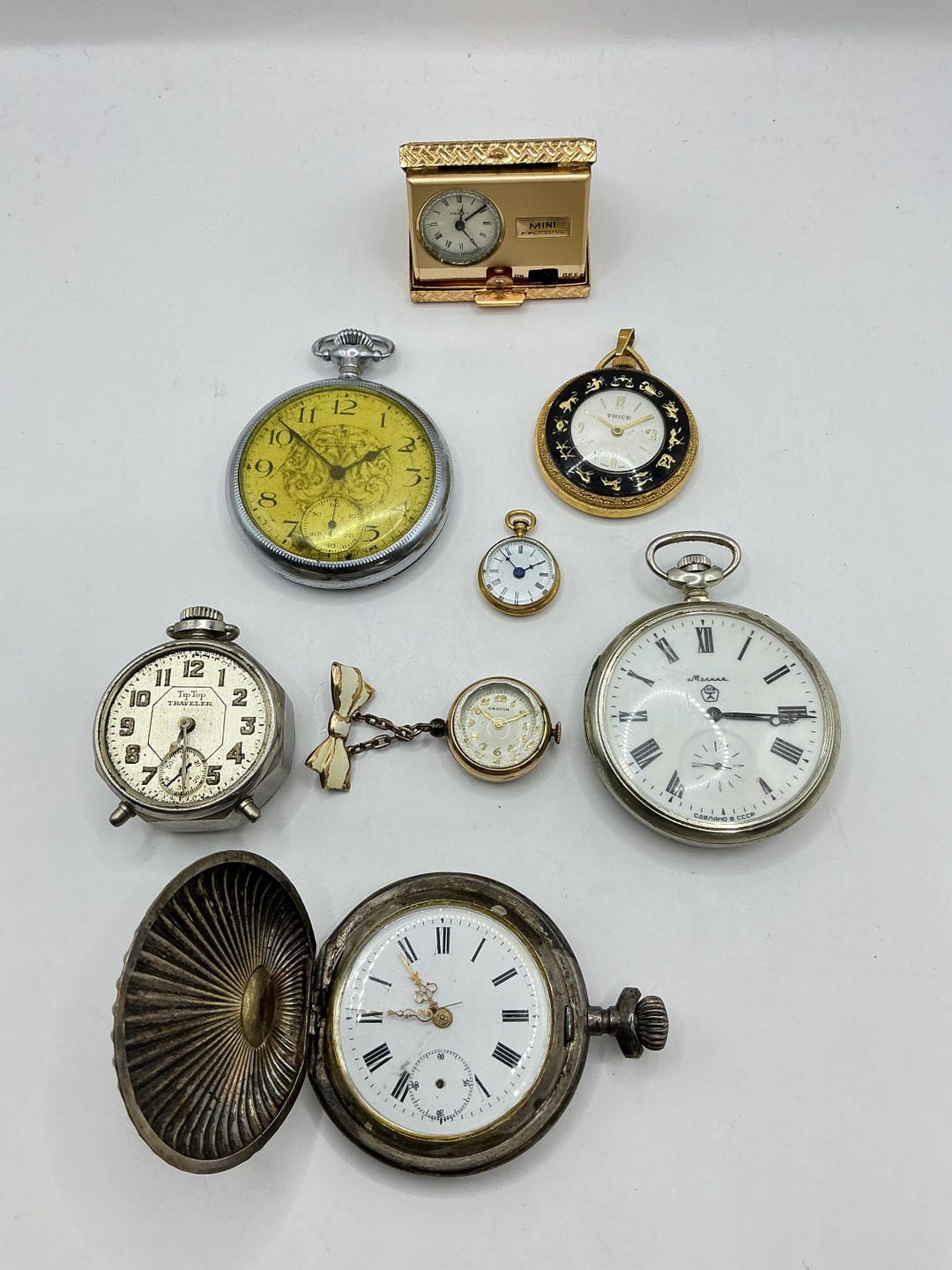 Lot 4. Assorted Lot of Vintage Pocket Watches Bundle of Watches ...