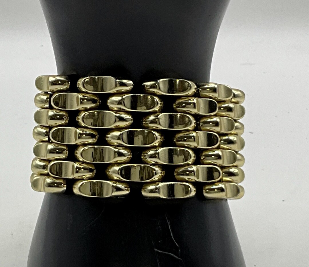 MY35 Vintage Rivo Swiss Made Brevet Gold Tone Links Bracelet - Etsy