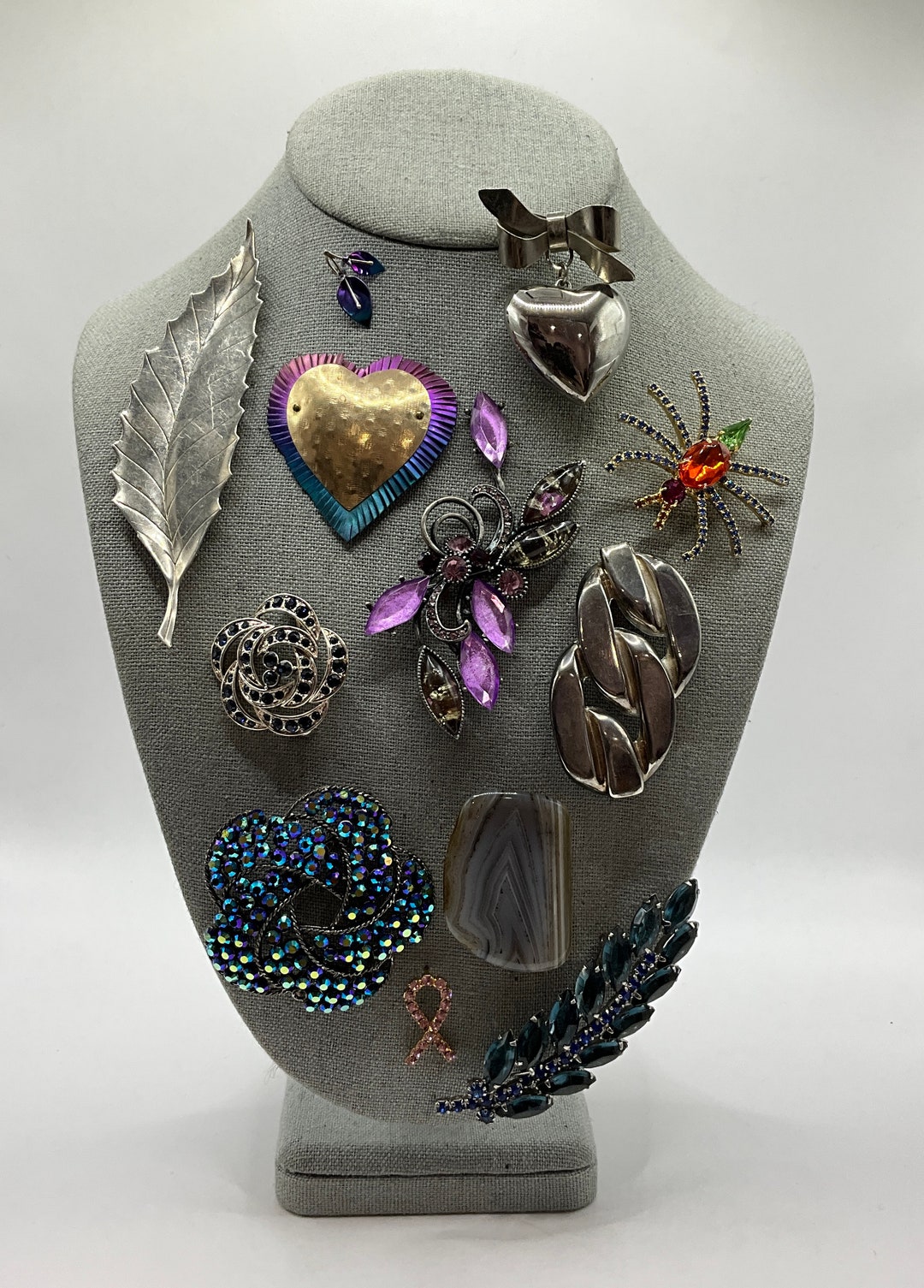 Bundle of Vintage Brooches Pins Lot of Assorted Vintage Brooches ...