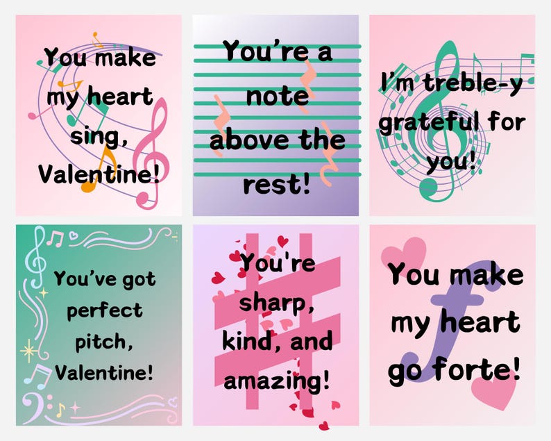 Music Valentine - Etsy