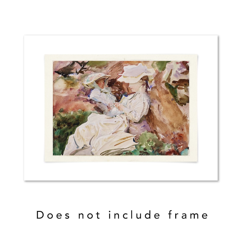 John Singer Sargent, Simplon Mrs. Barnard and Her Daughter, Dorothy, ca ...